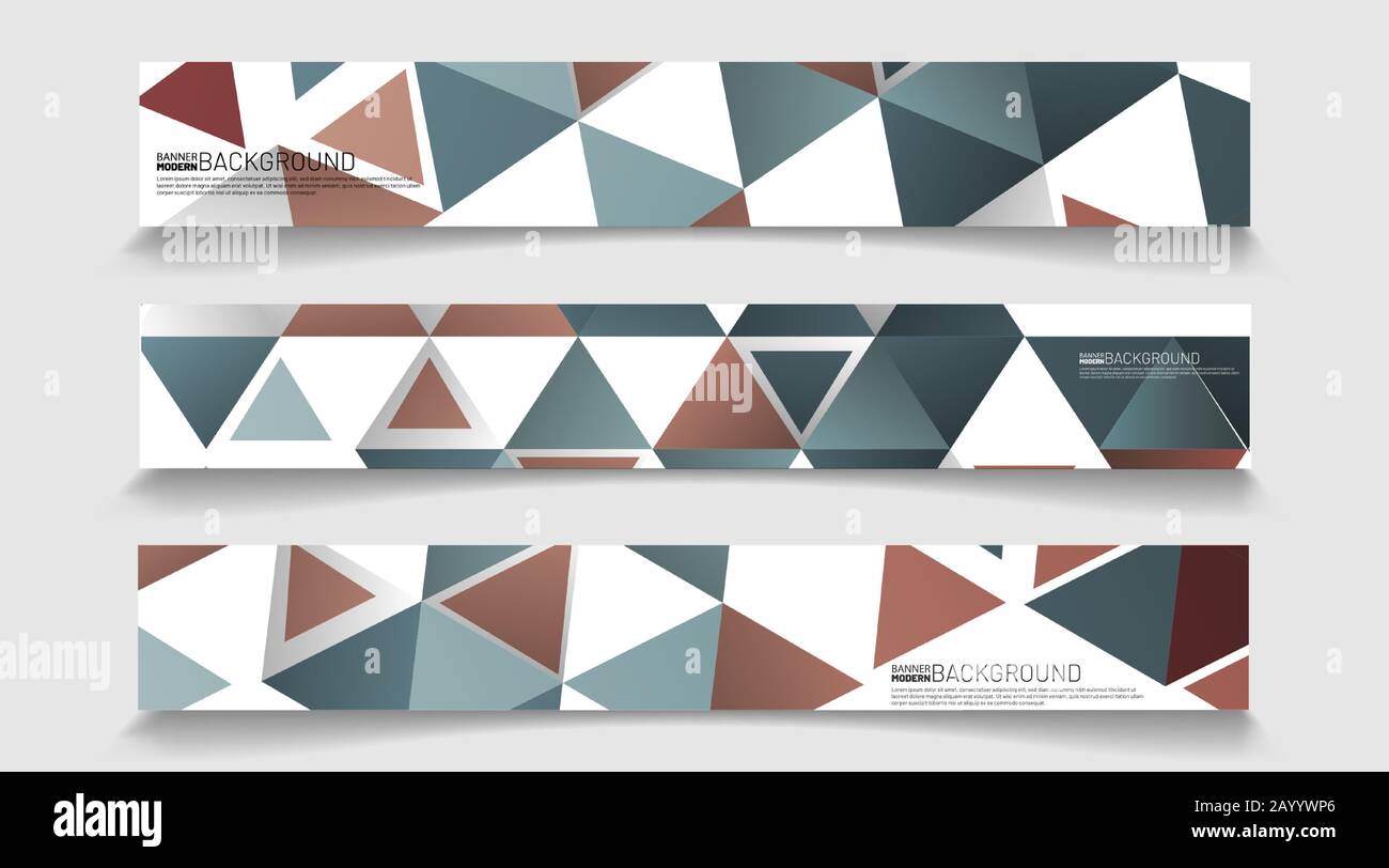 Collection of rectangular banners. Abstract vector background for your ...