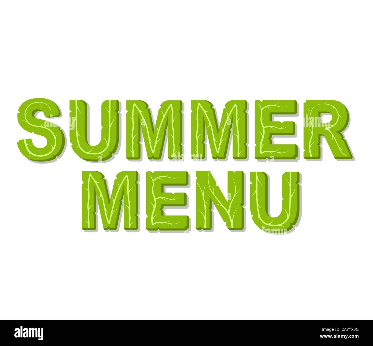 Summer Menu Design Template With Place For Your Text Isolated Vector