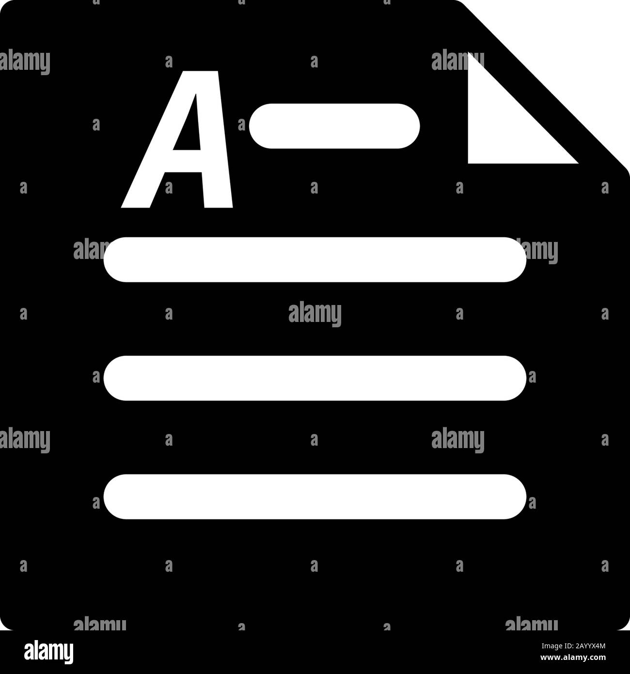 Document icon template design vector template Stock Vector Image & Art ...