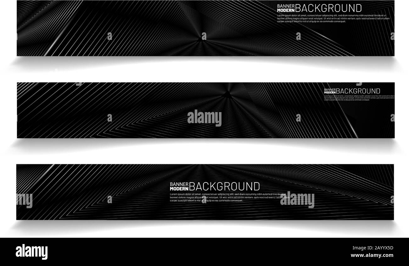 Collection of rectangular banners. Abstract vector background for your ...