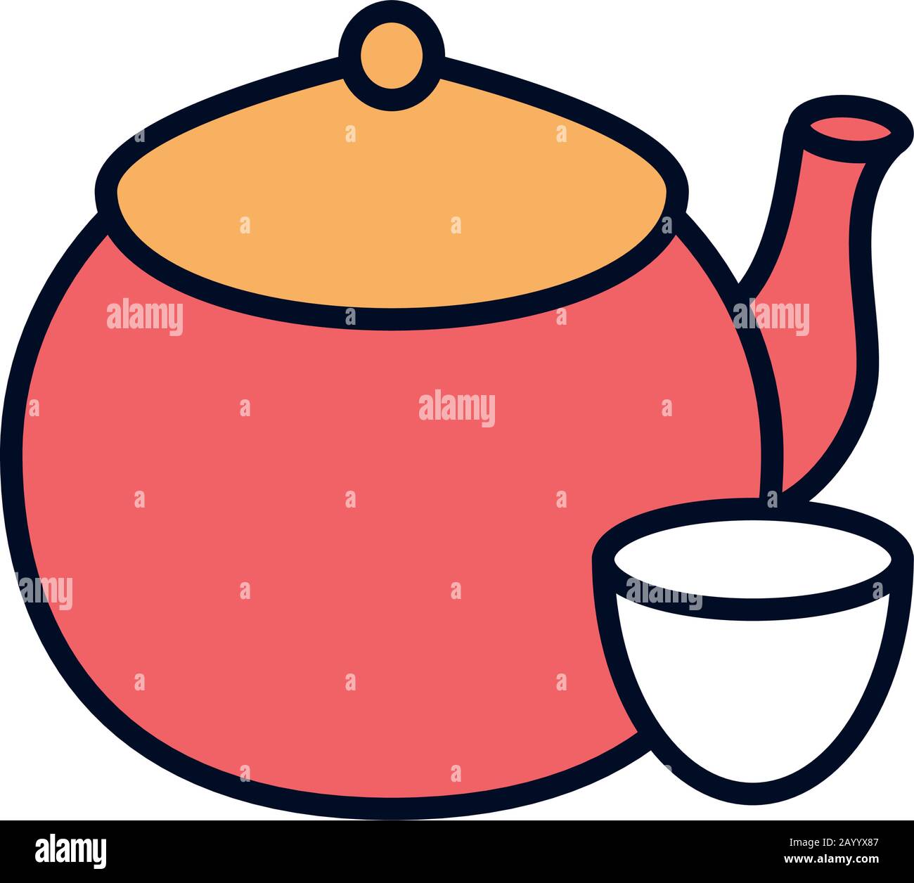 Japanese house line fill icon design, Japan culture asia travel ...