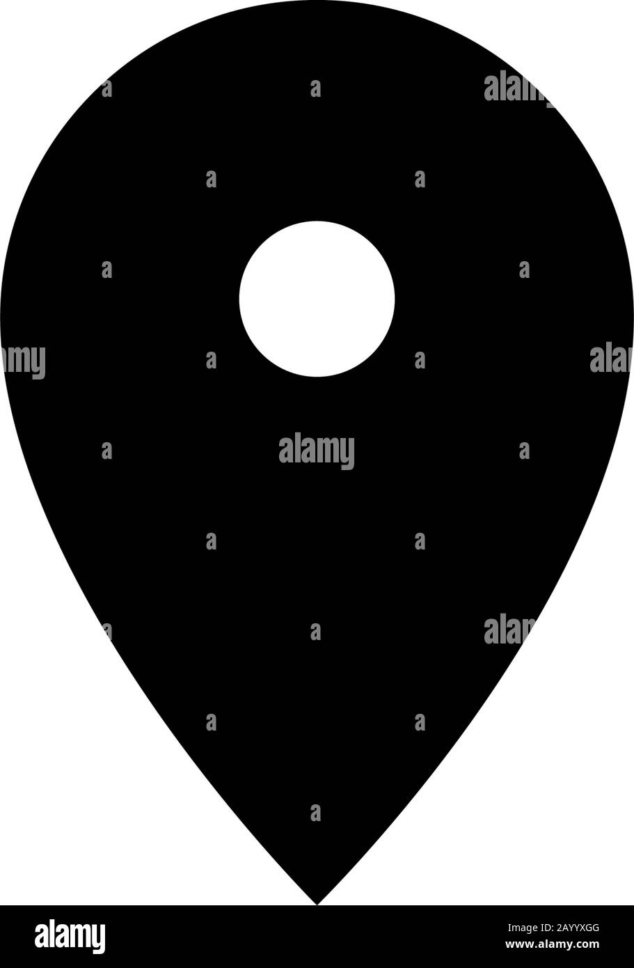 Vector illustration, map pin icon design template Stock Vector Image ...