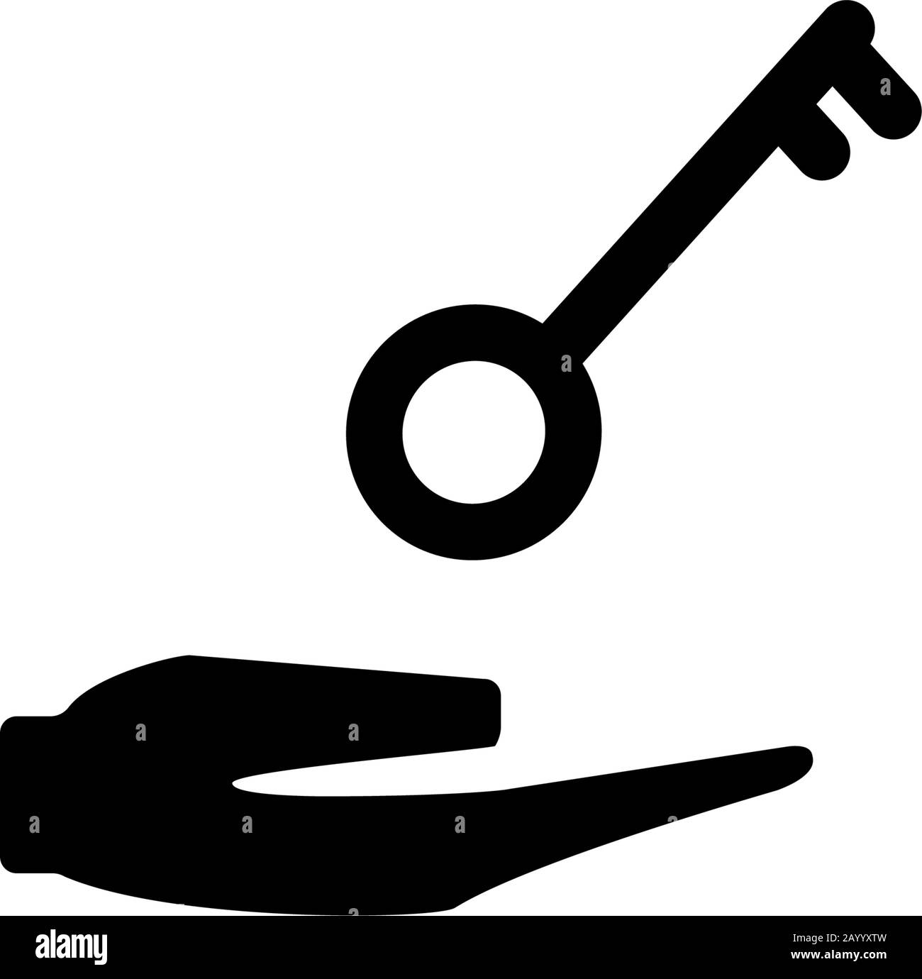 Rent icon house vector Black and White Stock Photos & Images - Alamy