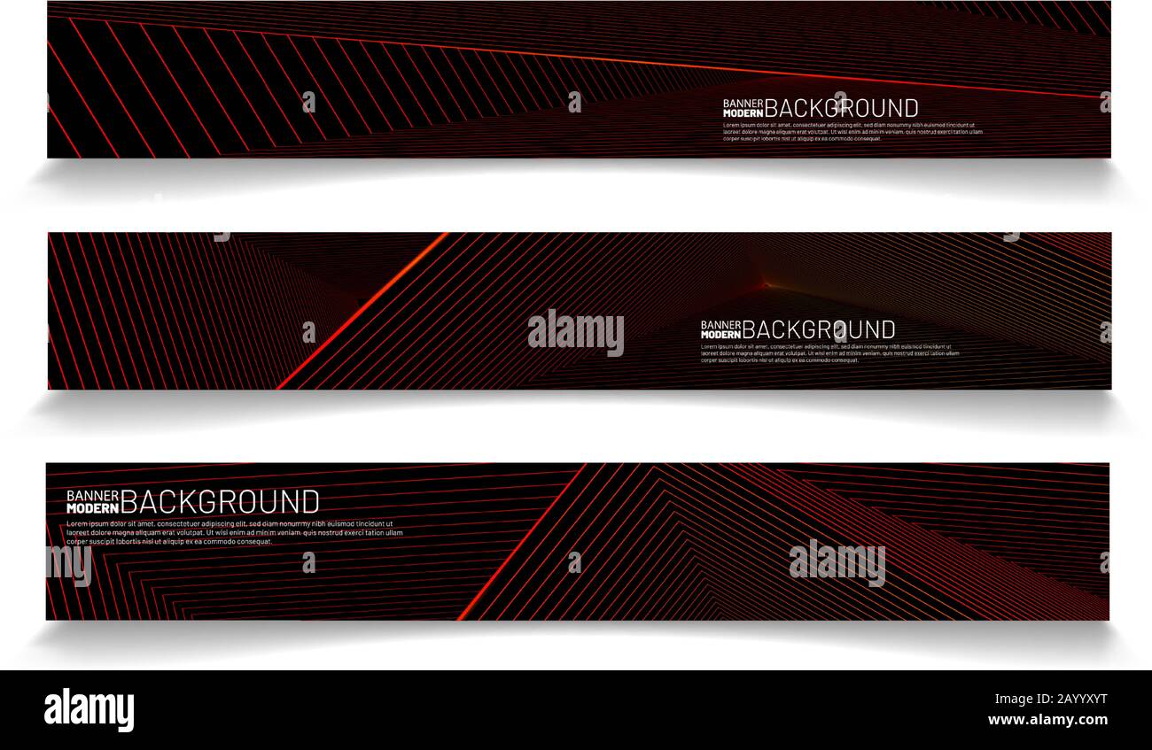 Collection of rectangular banners. Abstract vector background for your ...