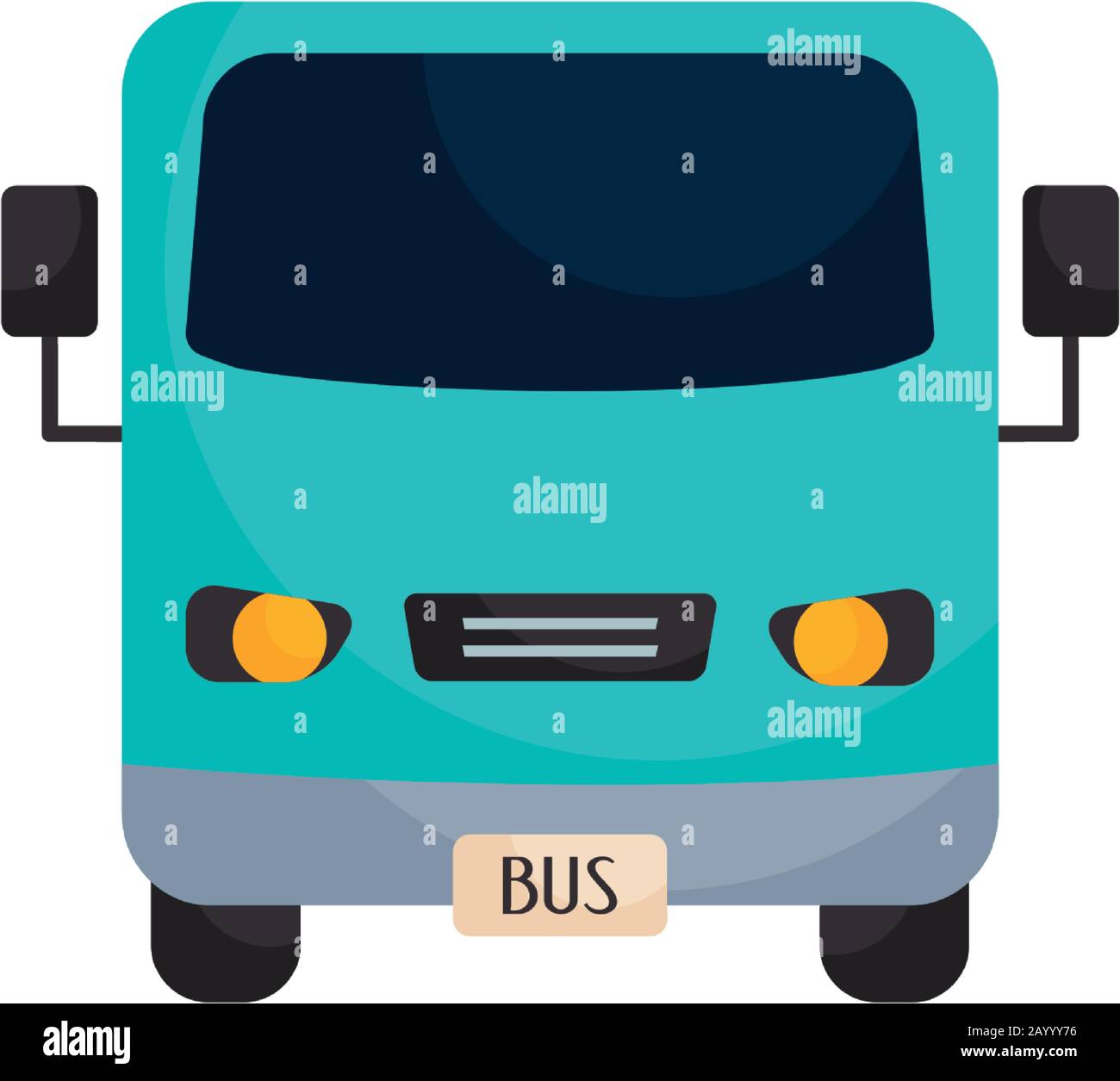Bus vehicle flat style icon design, Transportation travel trip urban ...