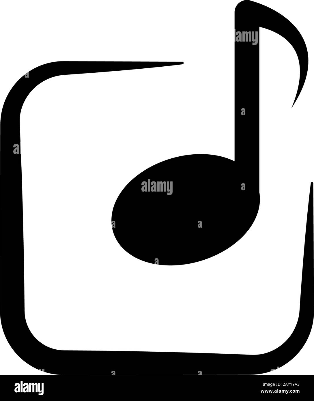Music icon design template. Vector illustration Stock Vector Image ...