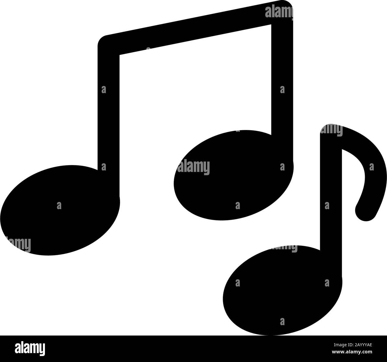 Music icon design template. Vector illustration Stock Vector Image ...