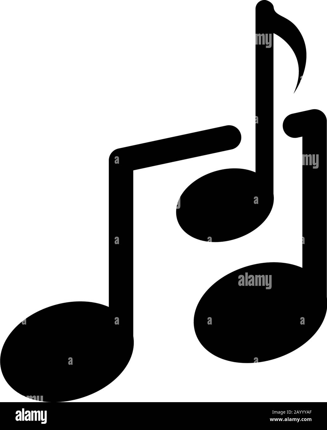 Music icon design template. Vector illustration Stock Vector Image ...