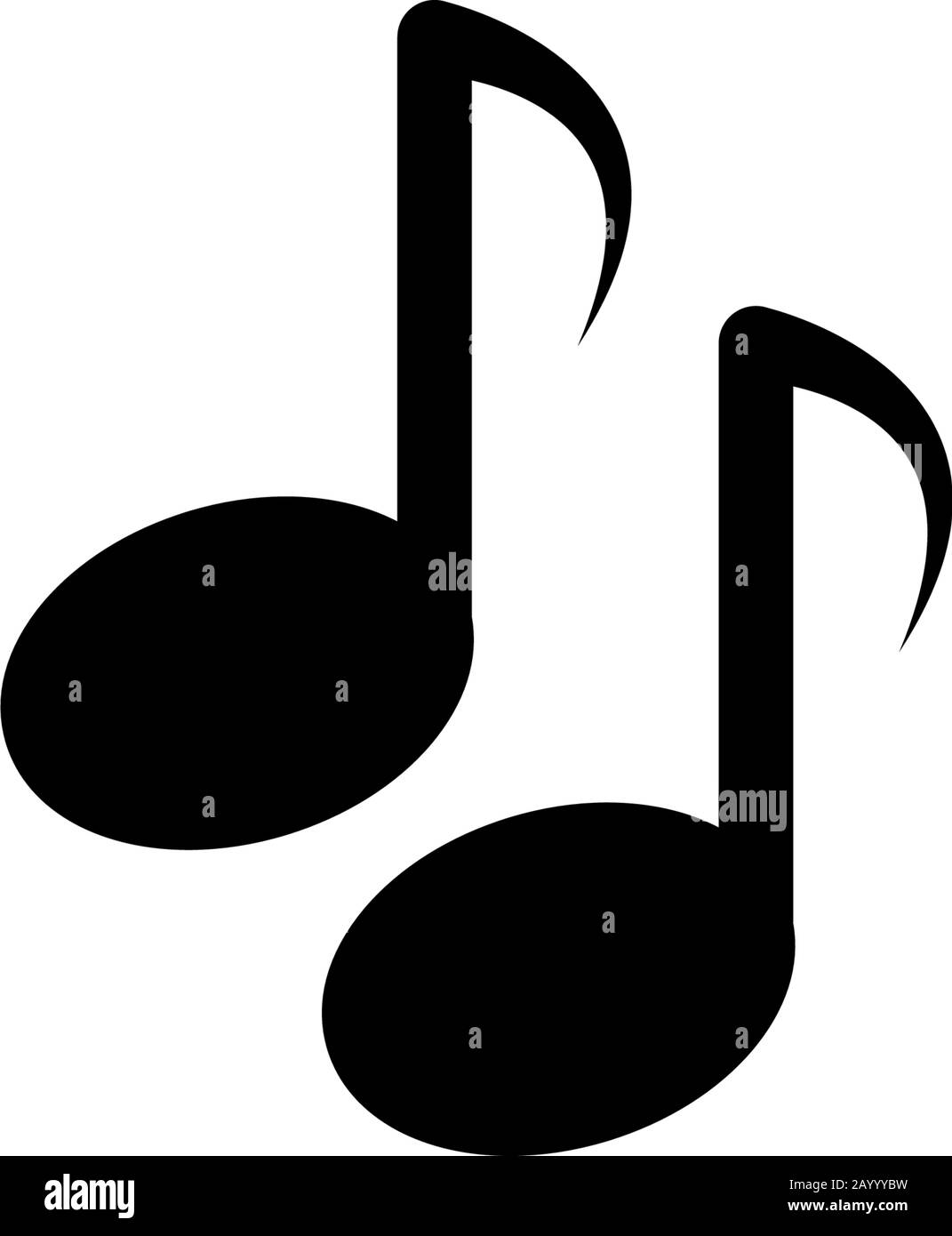 Music icon design template. Vector illustration Stock Vector Image ...
