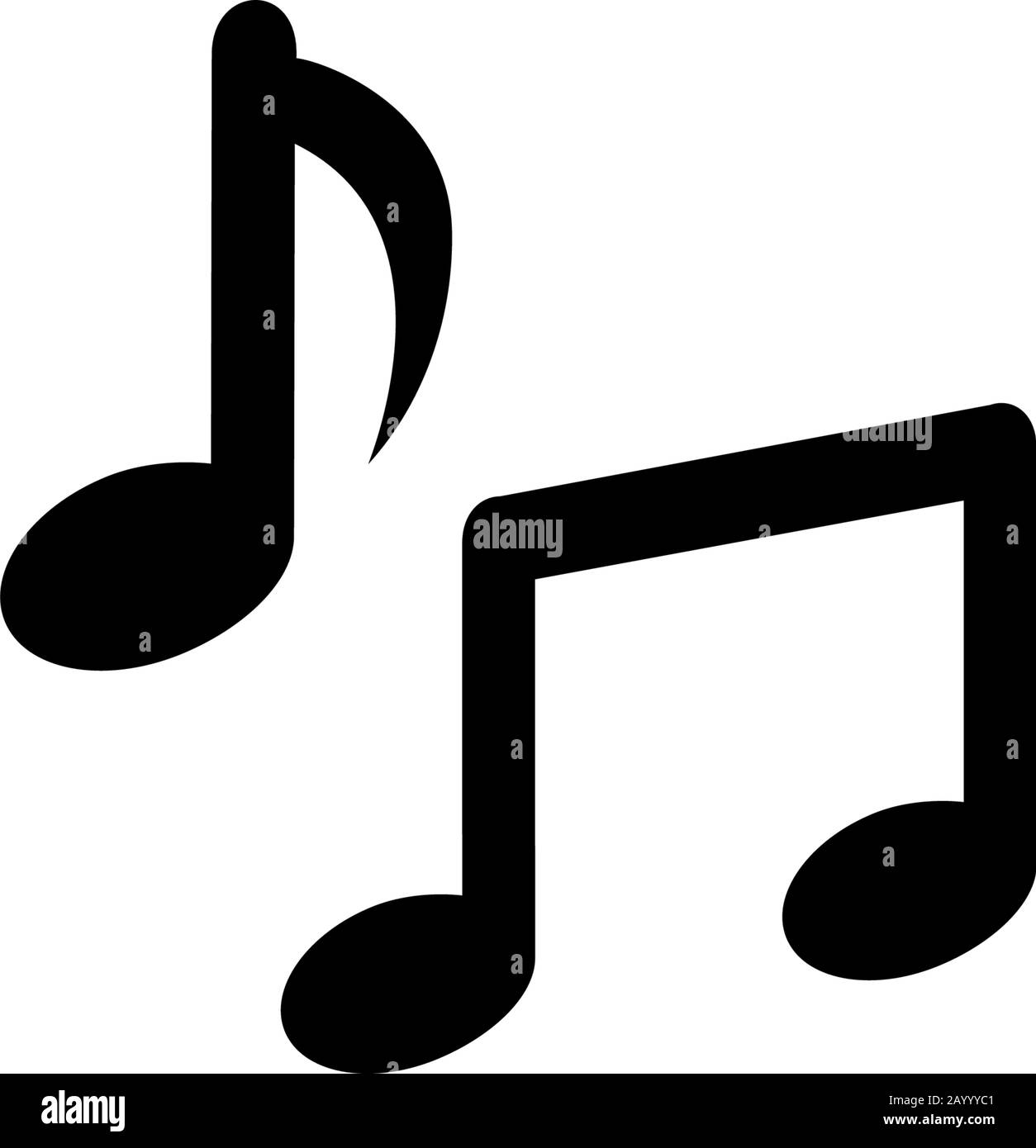Music icon design template. Vector illustration Stock Vector Image ...