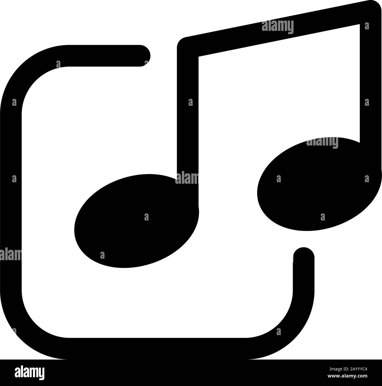 Music icon design template. Vector illustration Stock Vector Image ...