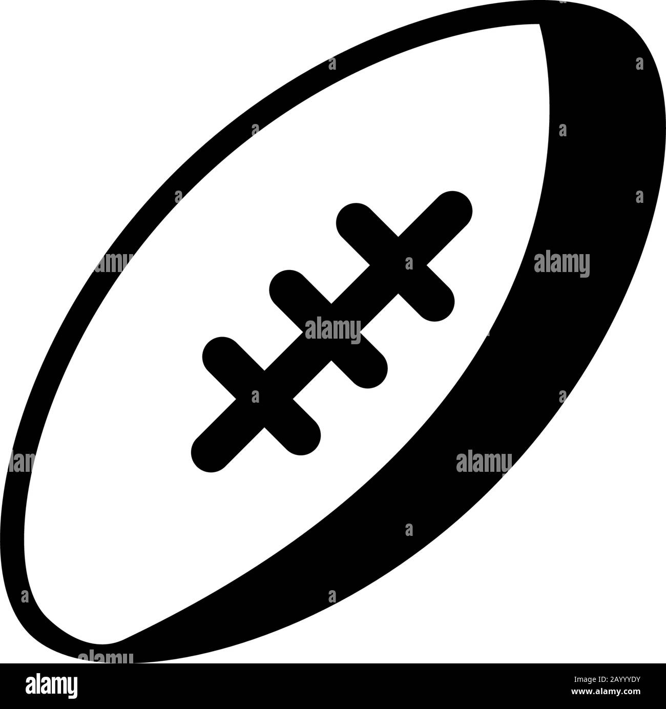 American football icon template. Vector illustration Stock Vector Image ...