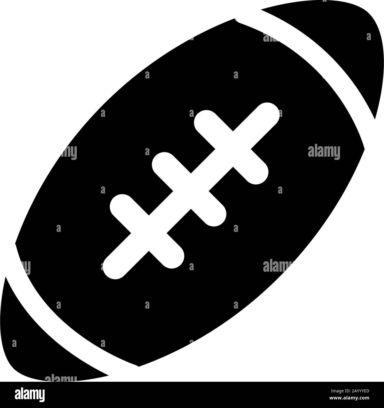 American football icon template. Vector illustration Stock Vector Image ...