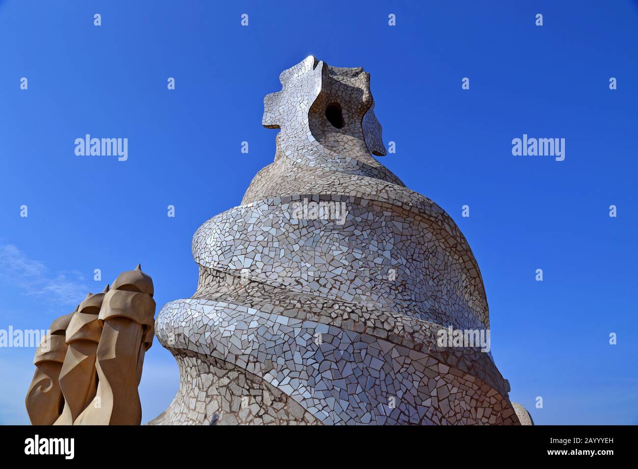 Casa Mila also known La Pedrera - house designed by Antoni Gaudi ...