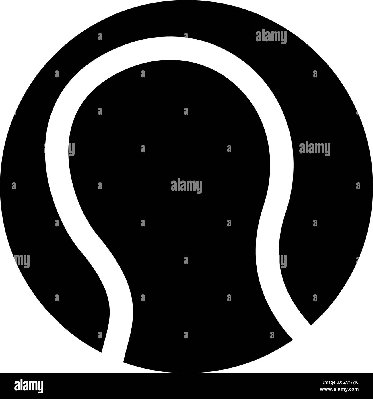 Tennis ball icon template. Vector illustration Stock Vector Image & Art ...