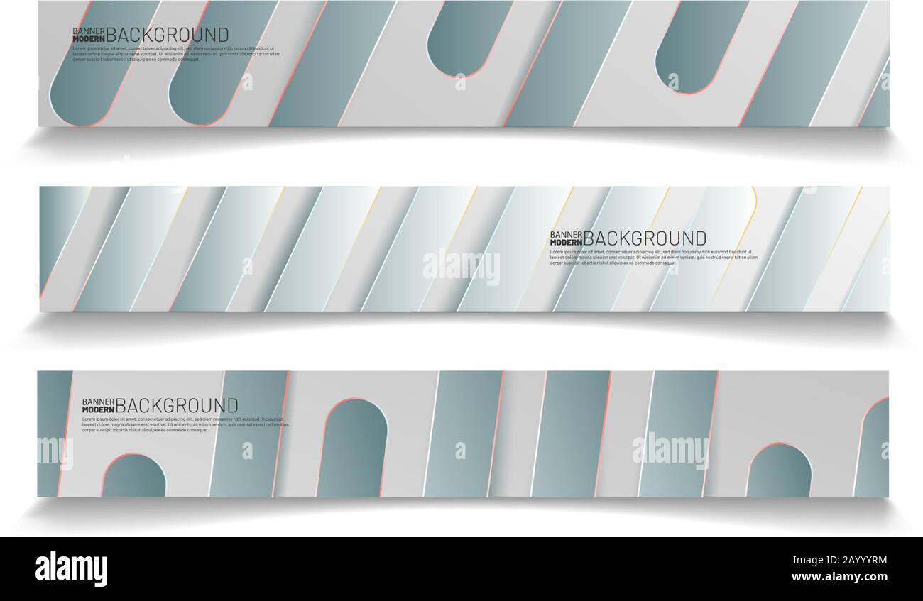 Collection of rectangular banners. Abstract vector background for your ...