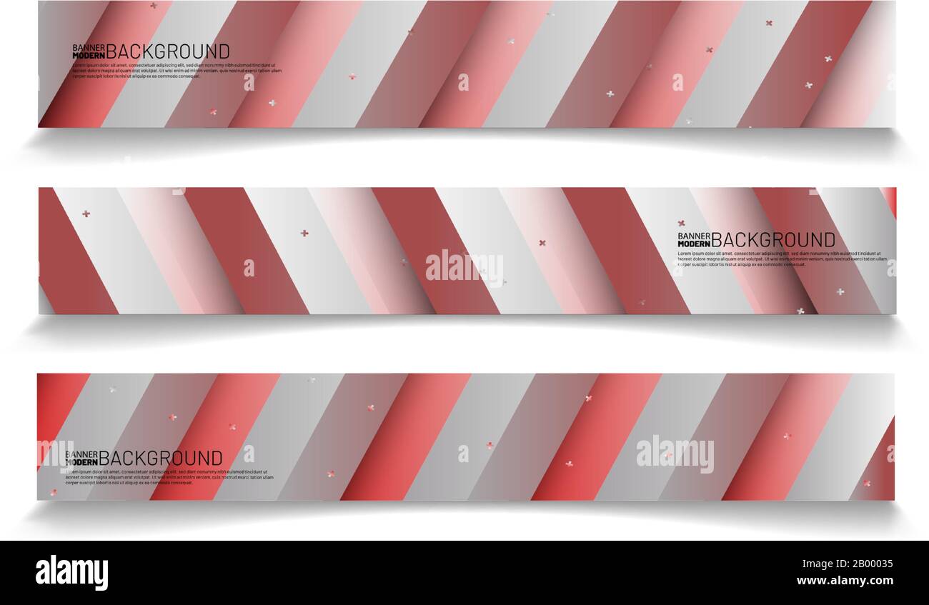 Collection of rectangular banners. Abstract vector background for your ...