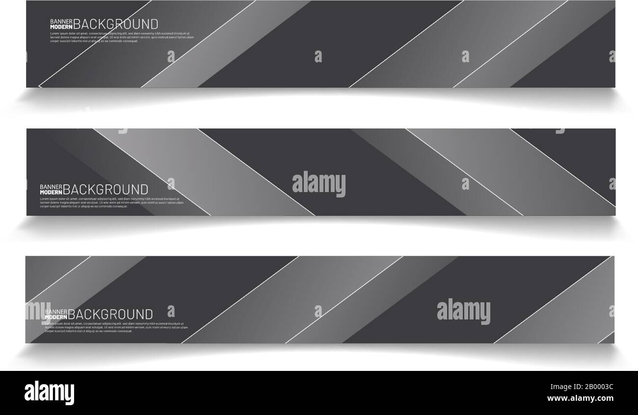 Collection of rectangular banners. Abstract vector background for your ...