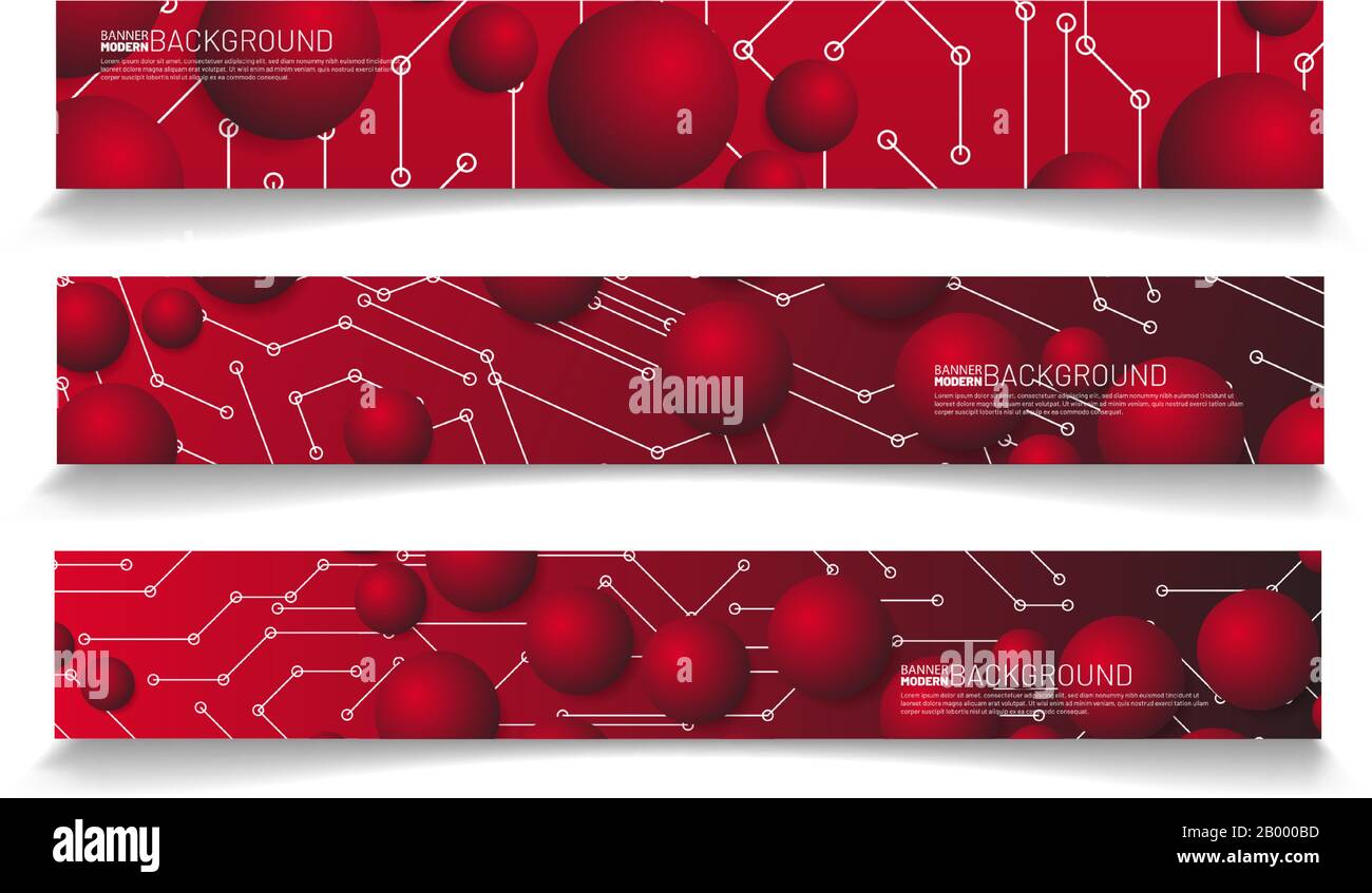 Collection of rectangular banners. Abstract vector background for your ...