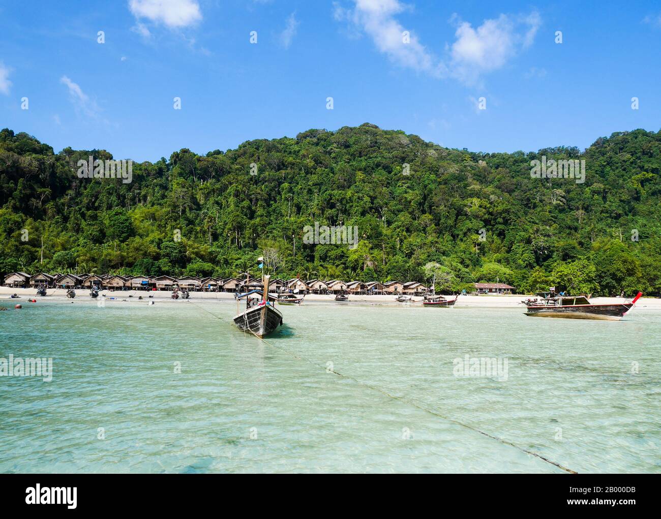The Moken Sea Gypsy Village at Koh Surin on the Mu Ko Surin National ...