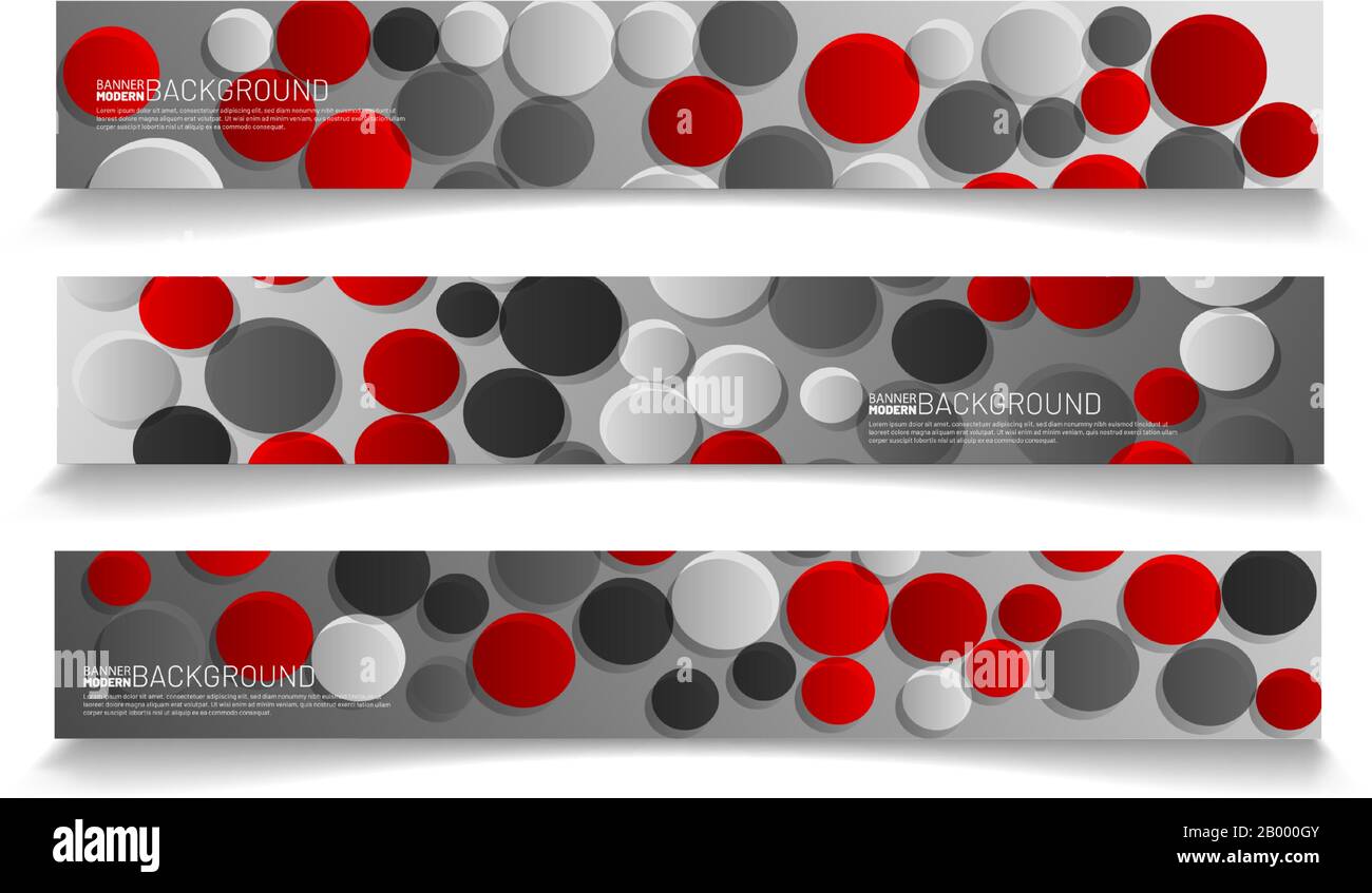 Collection of rectangular banners. Abstract vector background for your ...