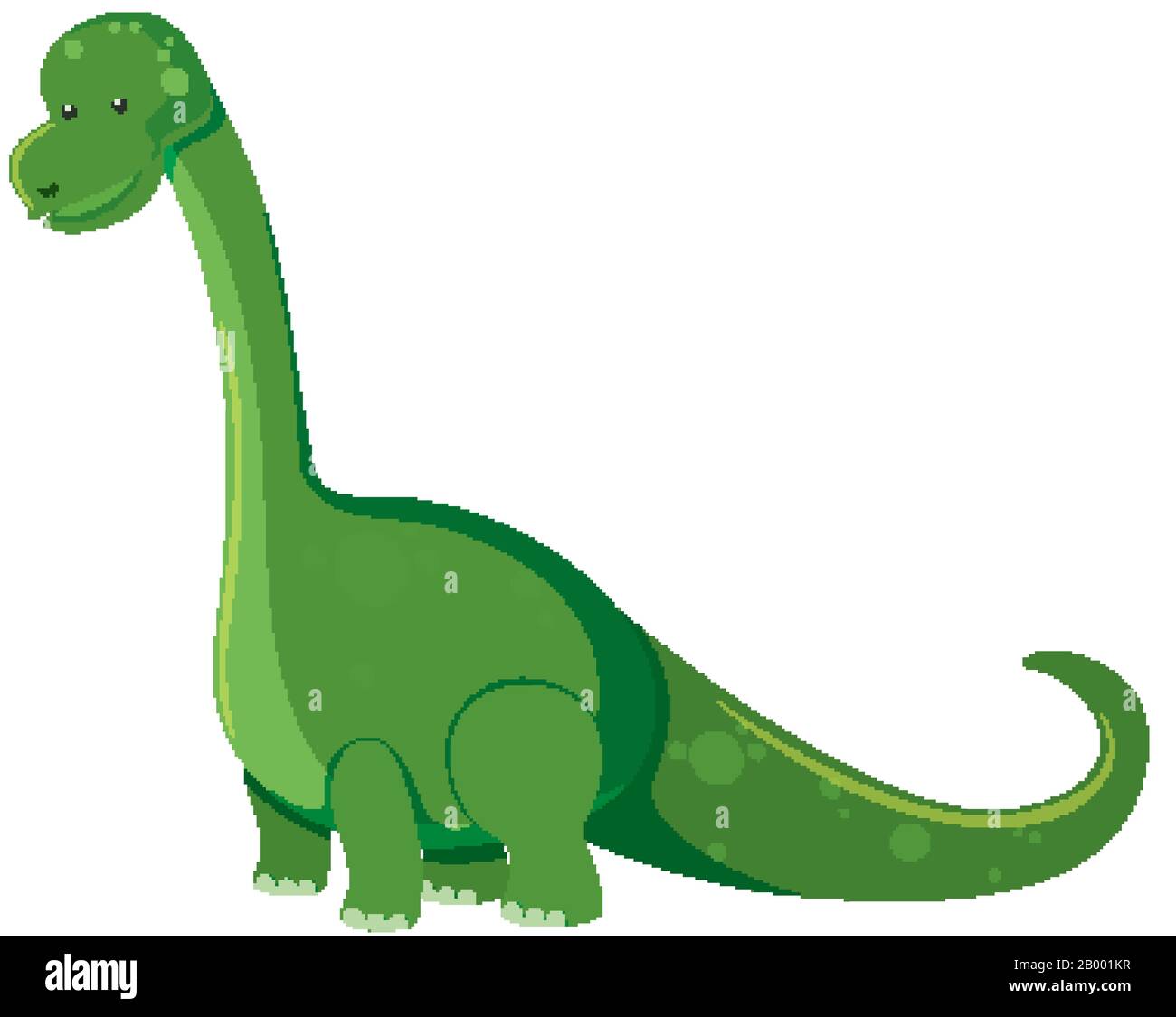 Single picture of green apatosaurus illustration Stock Vector Image ...