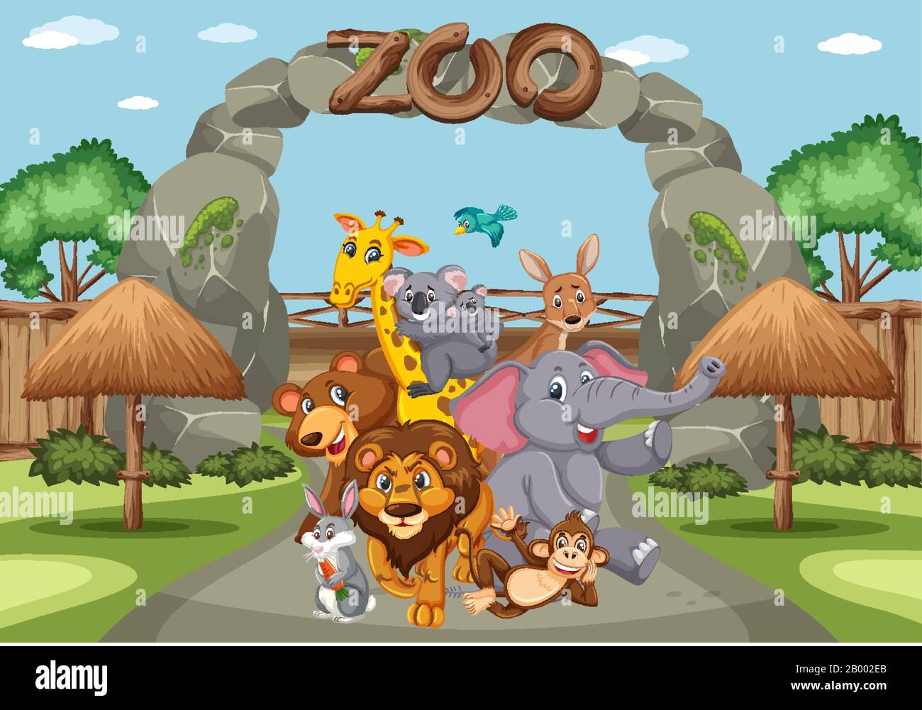 Zoo scene hi-res stock photography and images - Alamy