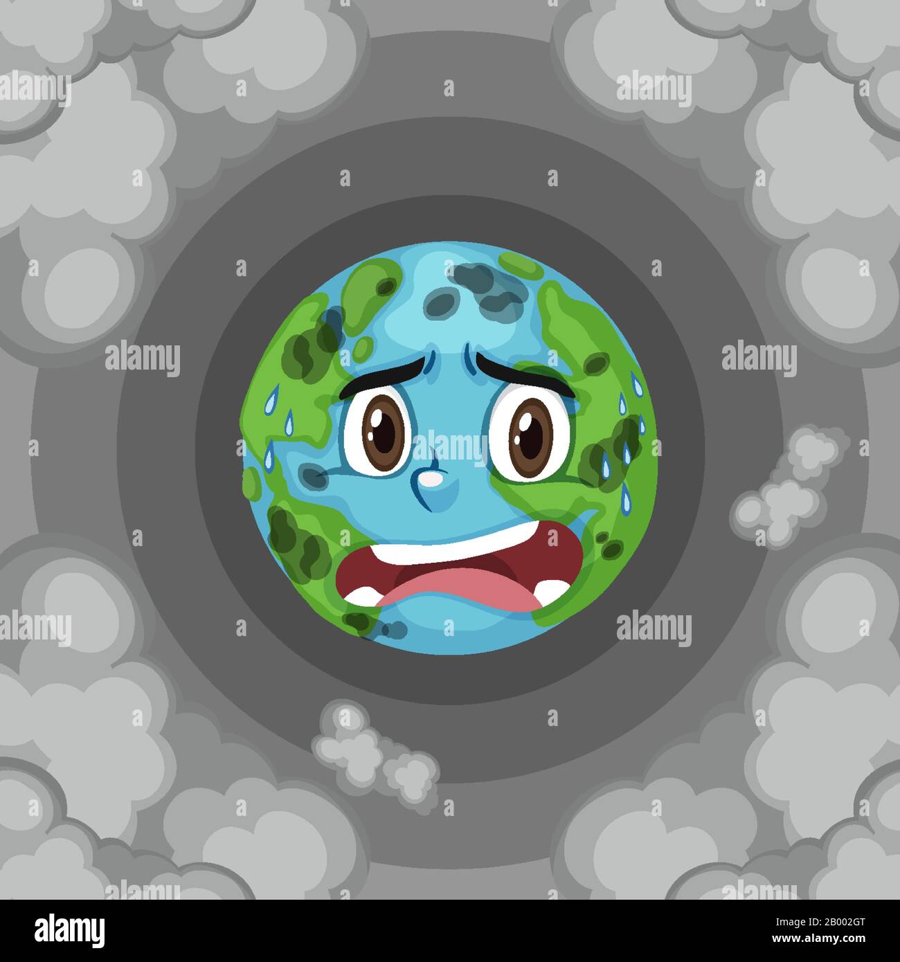 Animated Earth Sad