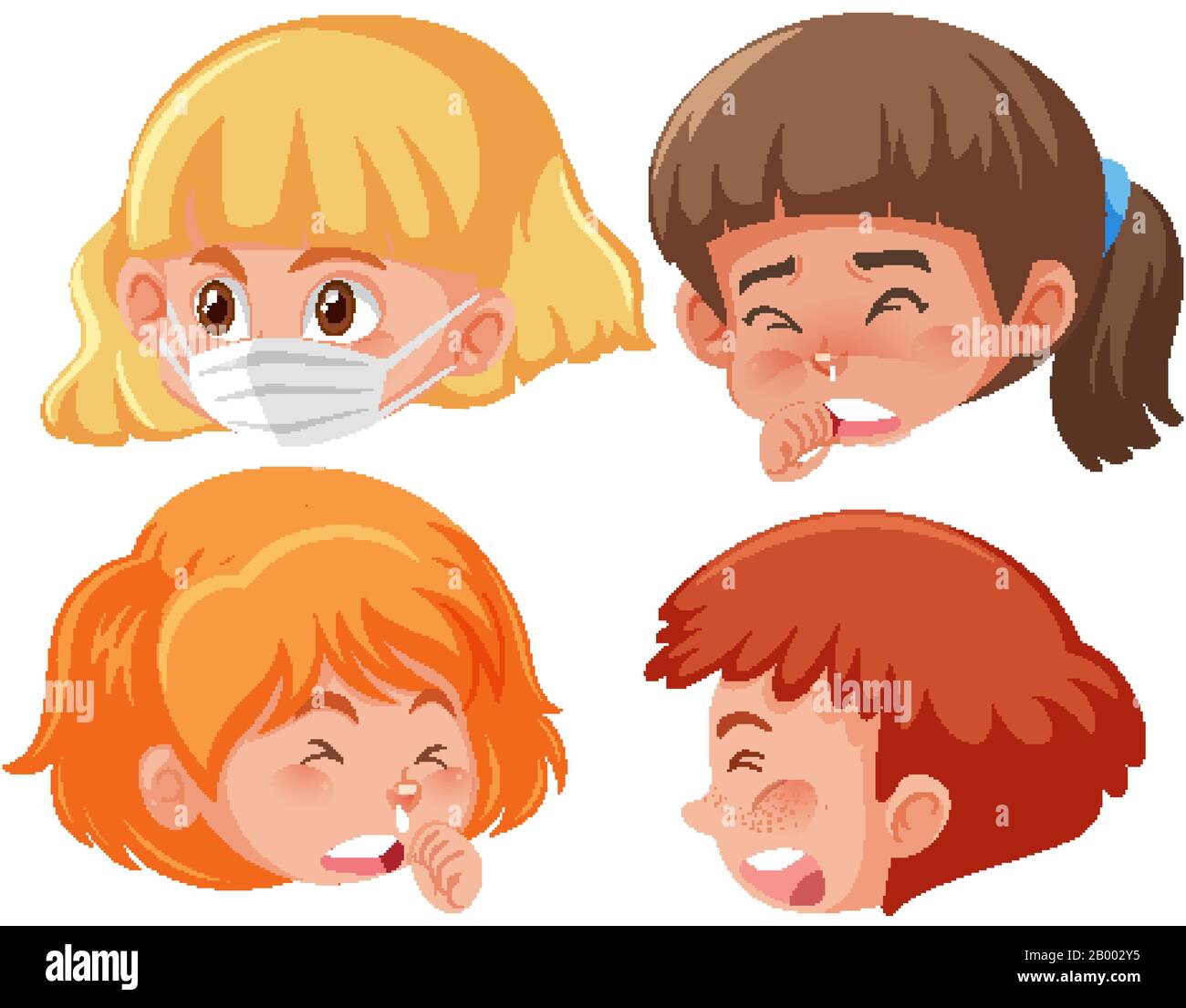 Sick Children Clip Art