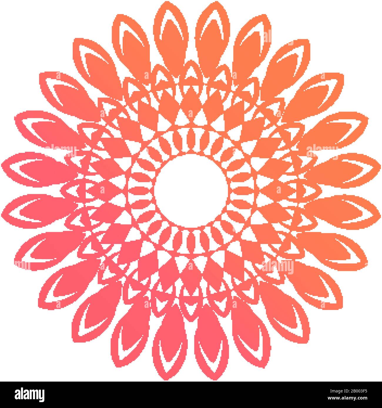 Mandala pattern design in red color illustration Stock Vector Image ...