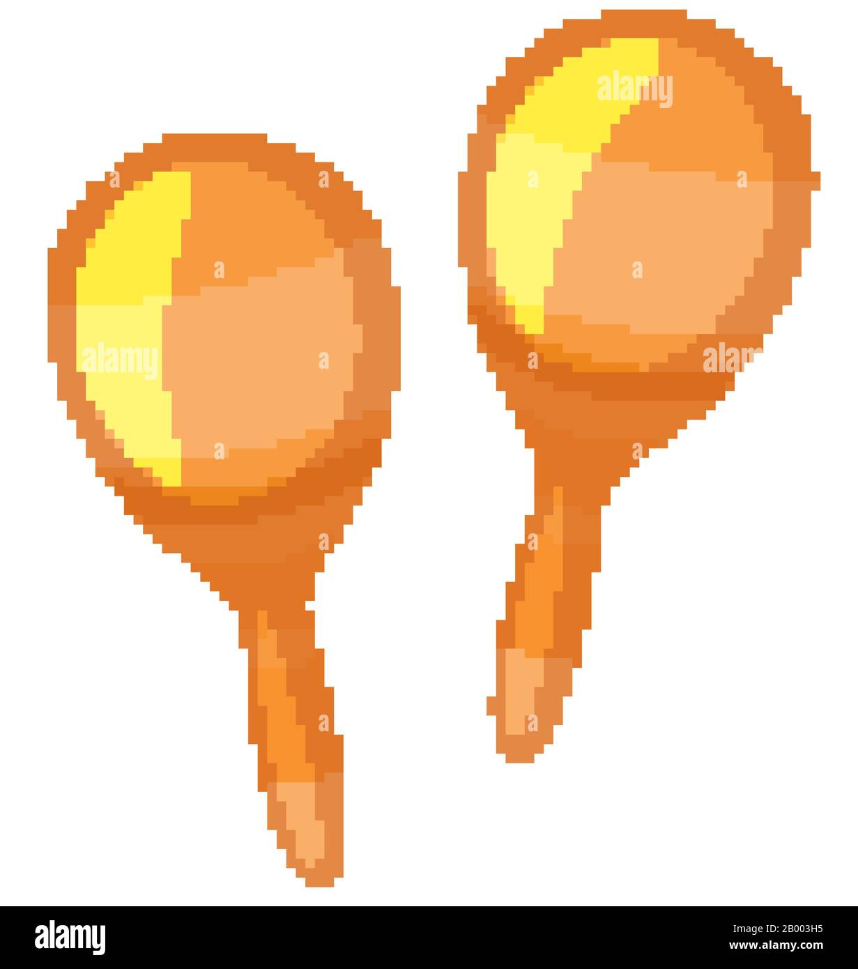 Isolated maracas in yellow color illustration Stock Vector Image & Art ...
