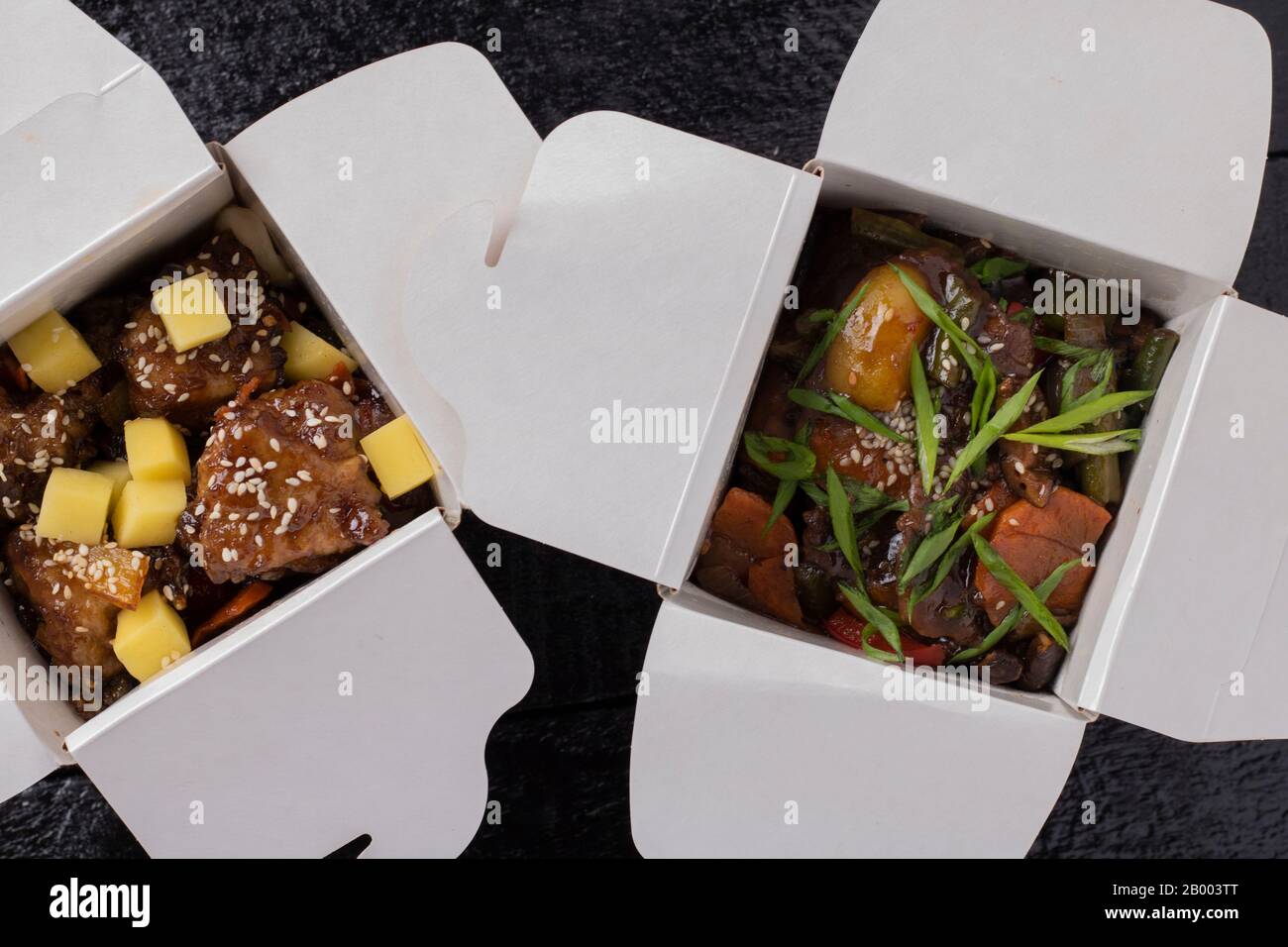 Wok boxes hi-res stock photography and images - Alamy