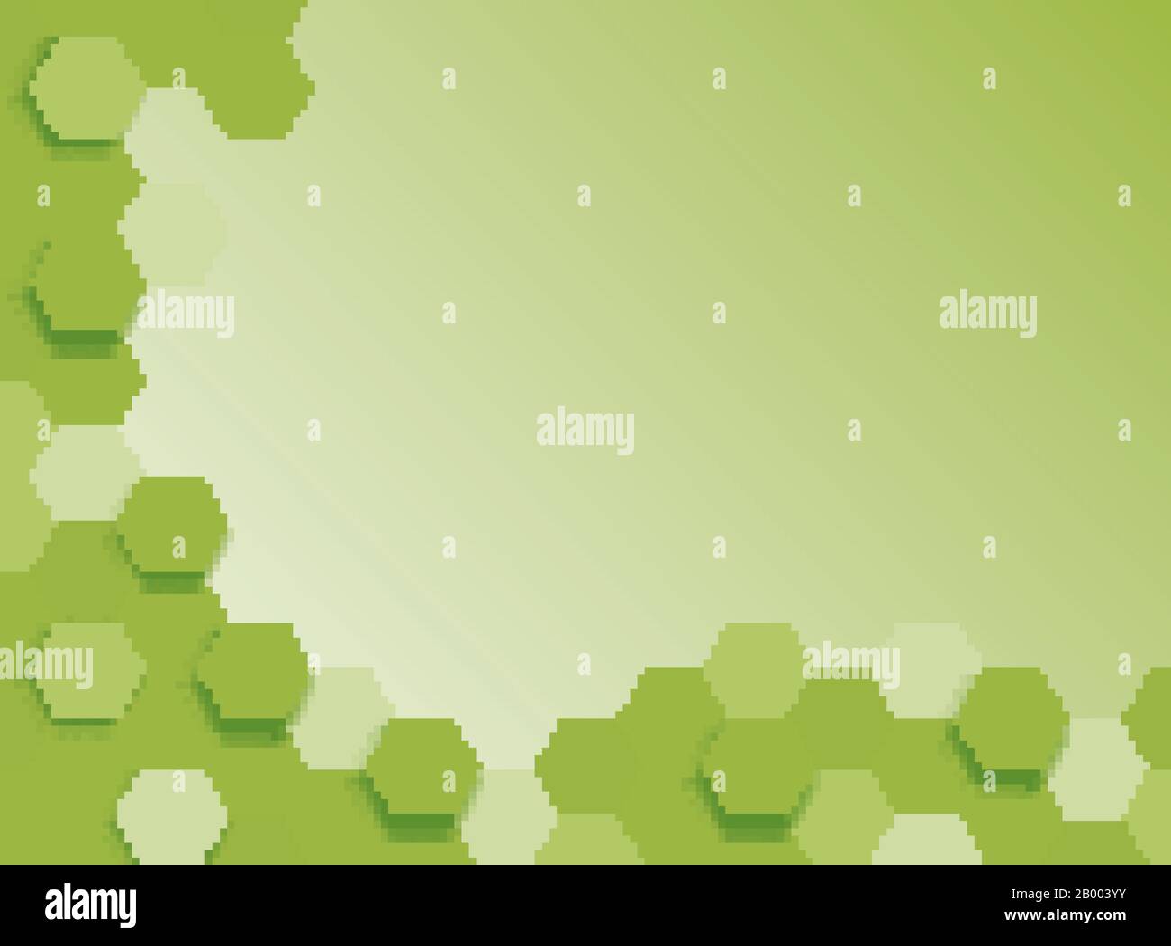 Background template with green hexagons illustration Stock Vector Image ...