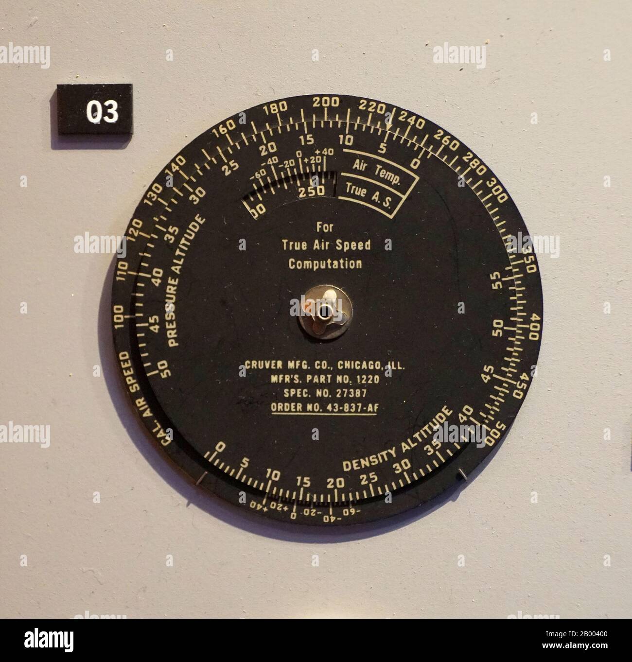 True airspeed computer hi-res stock photography and images - Alamy