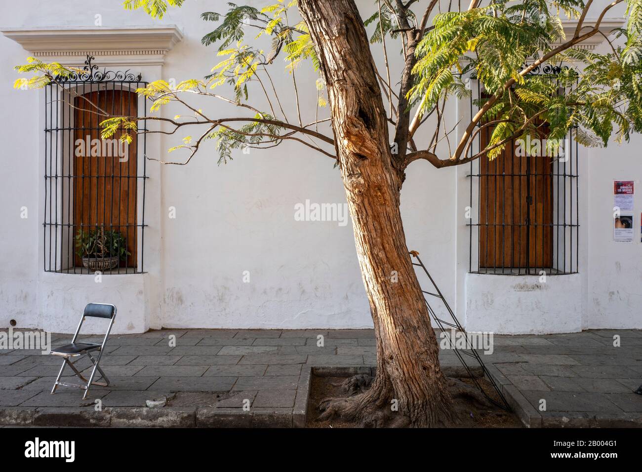 Traditional coloured houses and buildings of Oaxaca in Mexico Stock ...