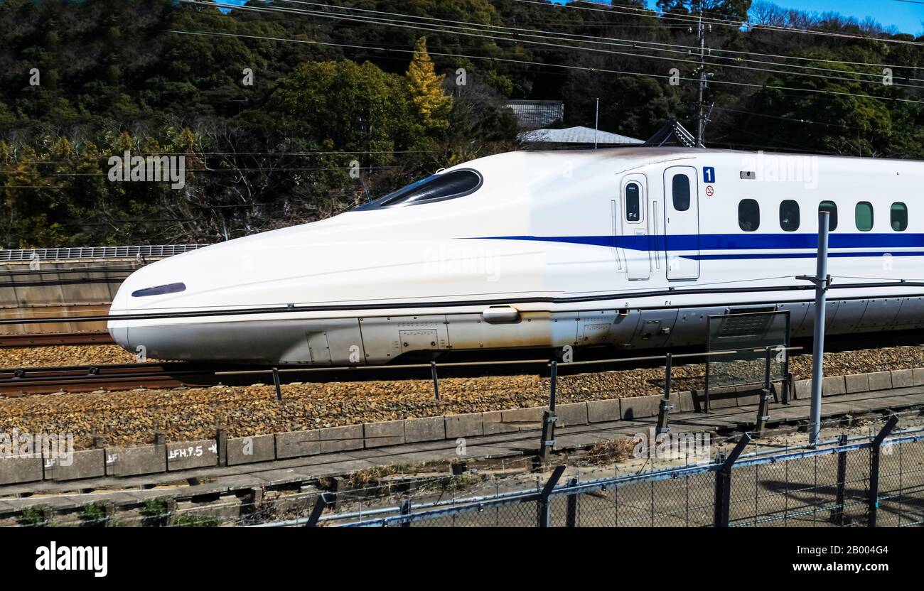 Nagoya, JAPAN - Mar 11, 2017 : A Shinkansen bullet train in Japan ...