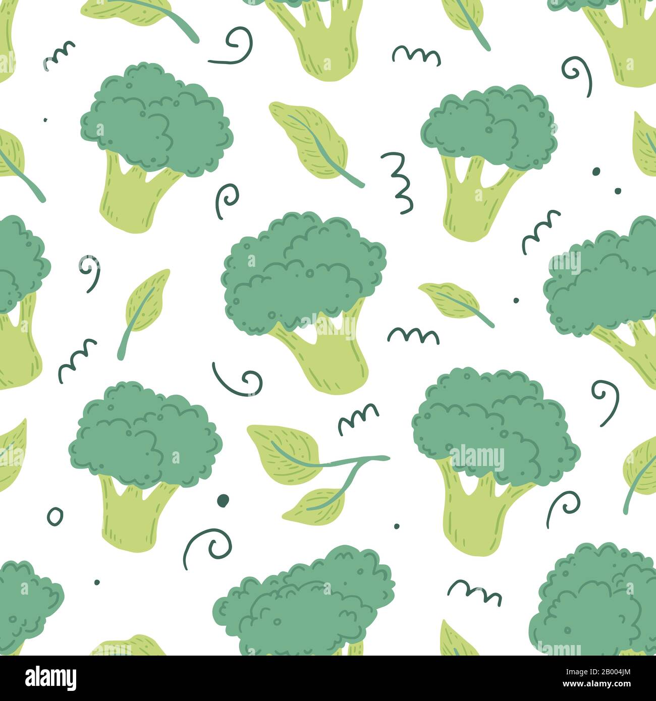 Broccoli pattern seamless. Vector illustration for background, print ...