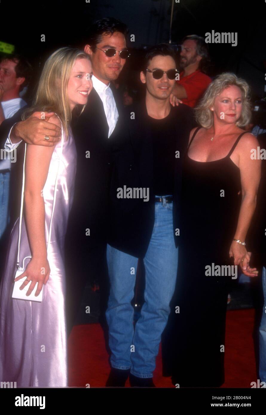 Hollywood, California, USA 10th July 1995 (L-R) Krisinda Cain, actor ...