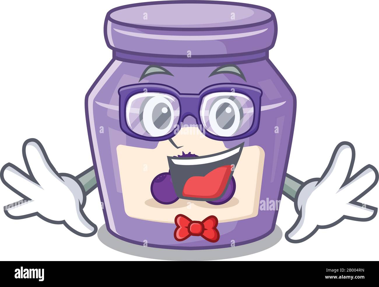 A cartoon concept of Geek blueberry jam design Stock Vector Image & Art ...
