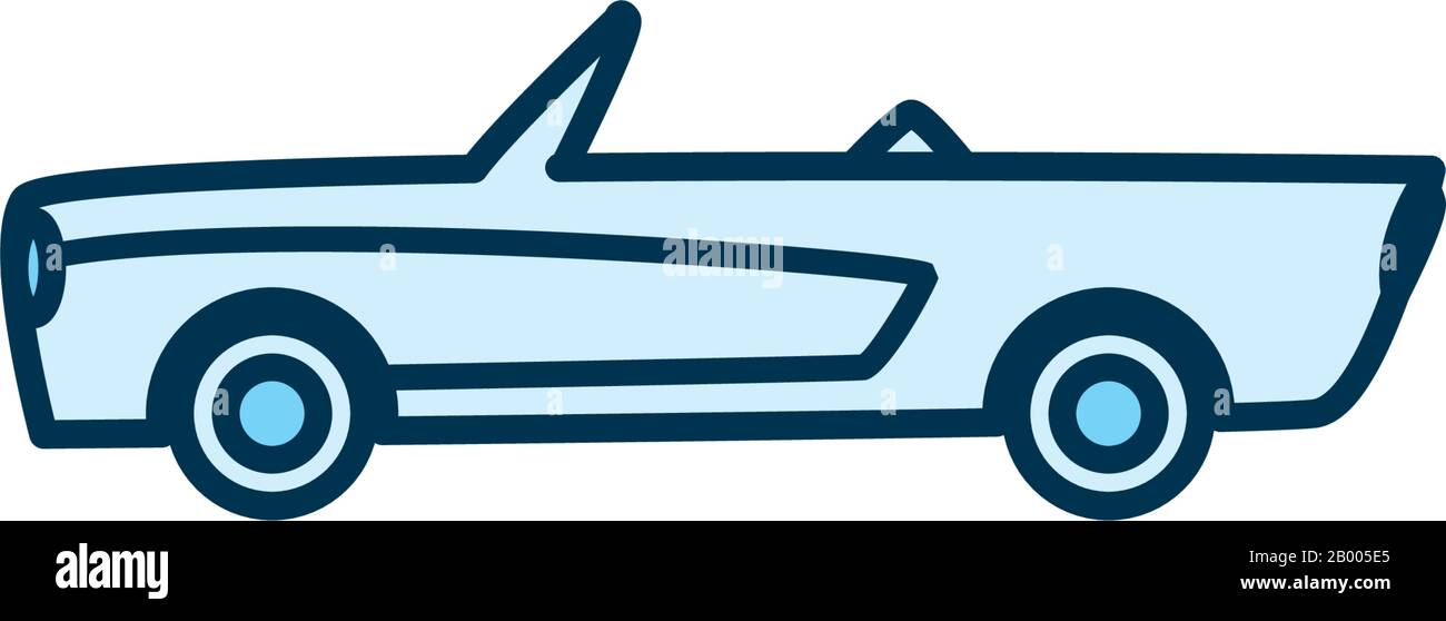Roadster car vehicle line style icon design, Transportation travel trip ...