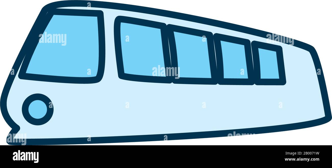 Bus vehicle line style icon design, Transportation travel trip urban ...