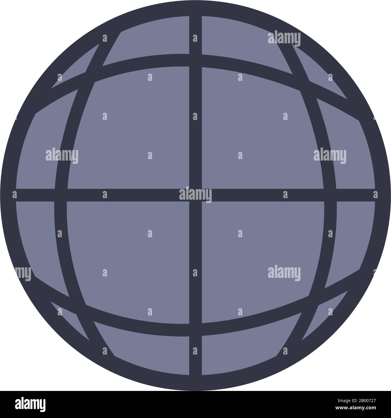 Global sphere fill style icon design, Communication internet ...