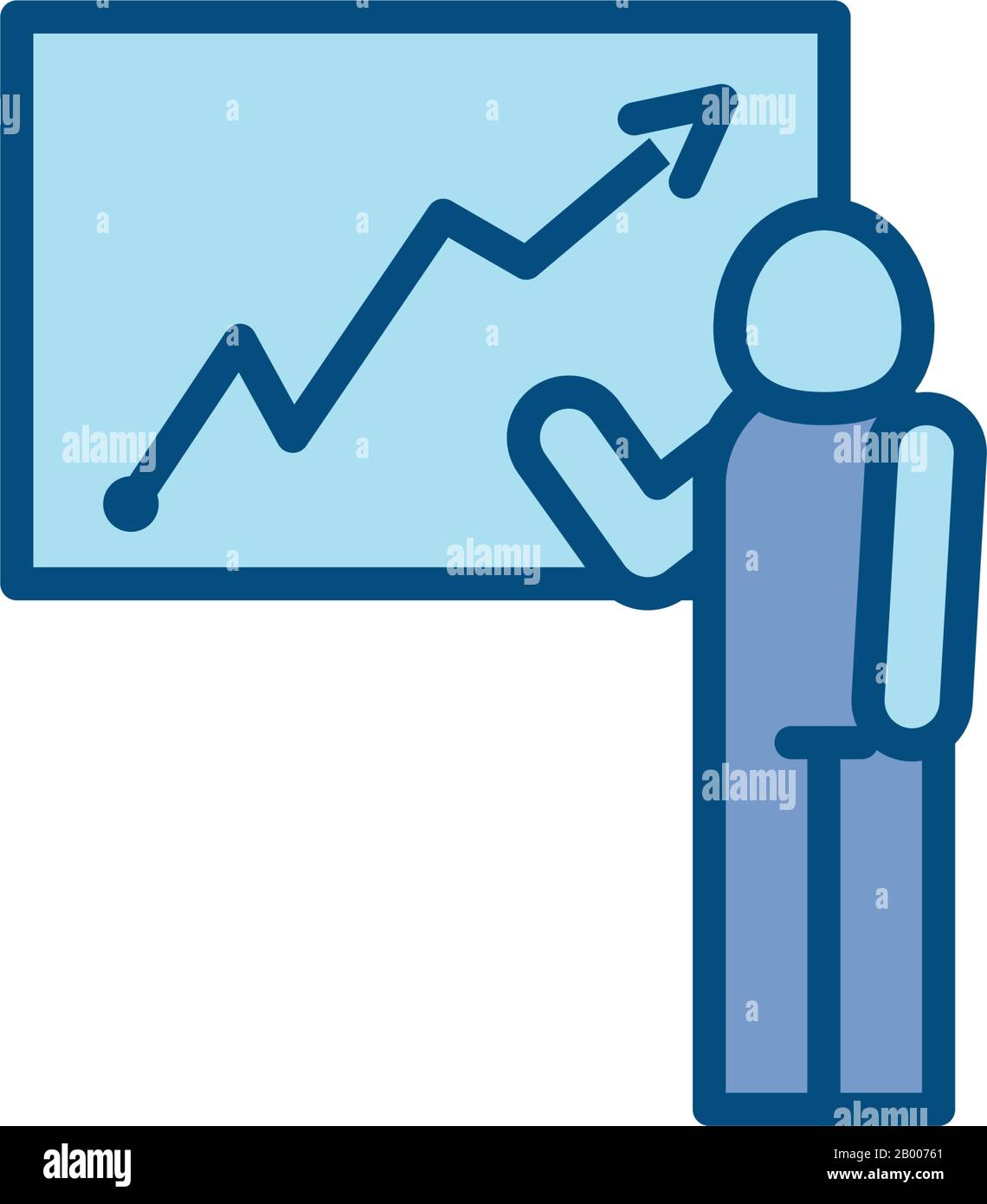 Avatar and workflow board line and fill style icon design of Person ...