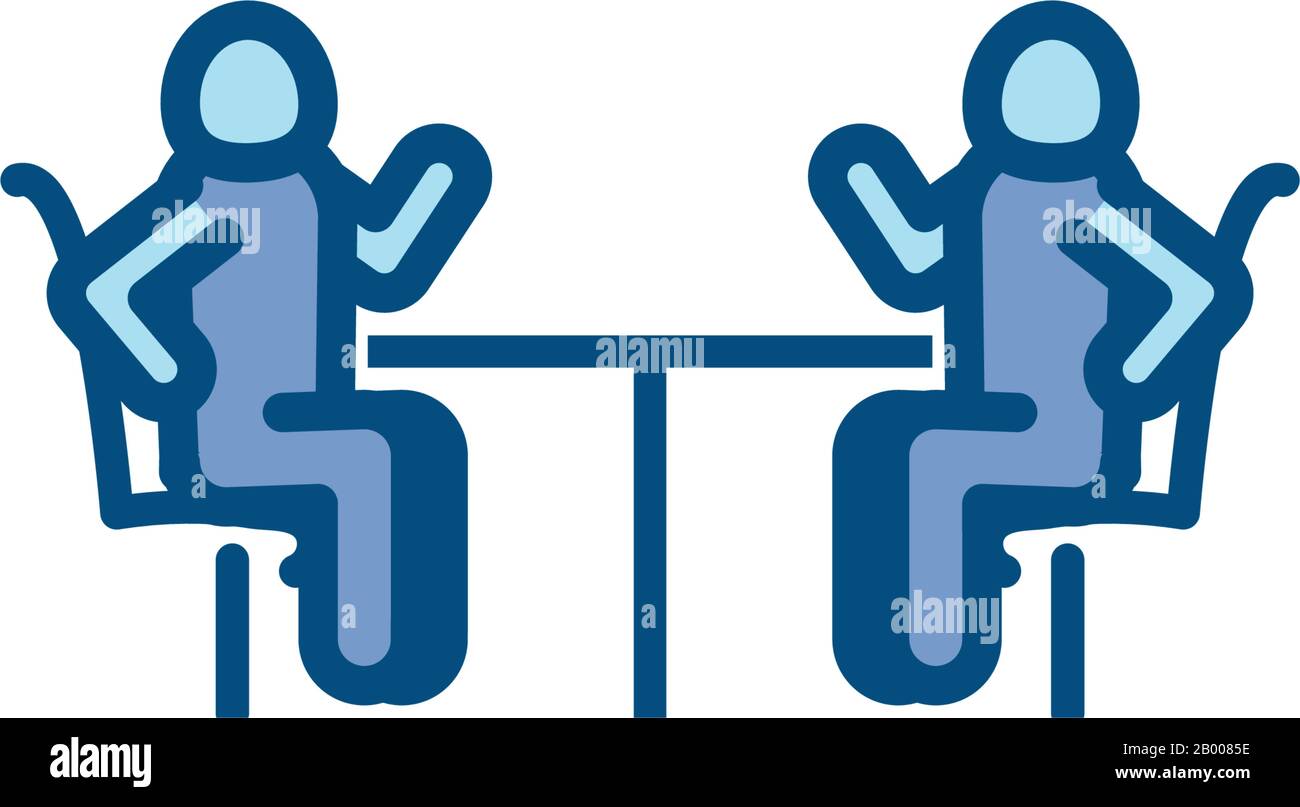 Avatars seated line and fill style icon design of Person profile social ...