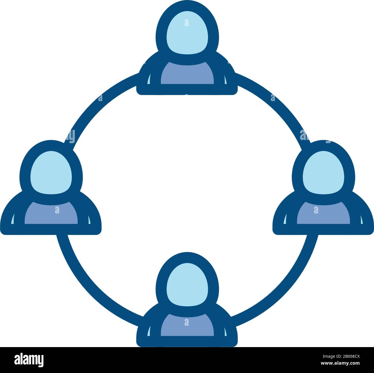 Avatars circuit line and fill style icon design of Person profile ...