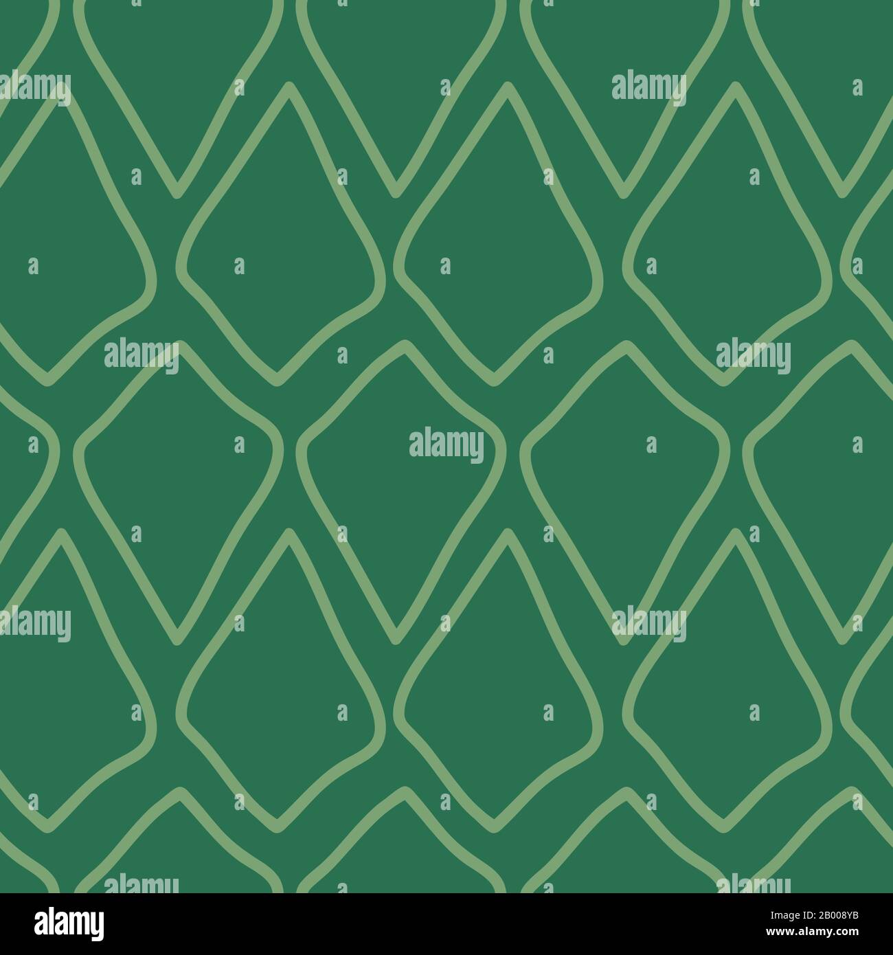 Dragon scales background pattern, seamless repeat vector green on green ...