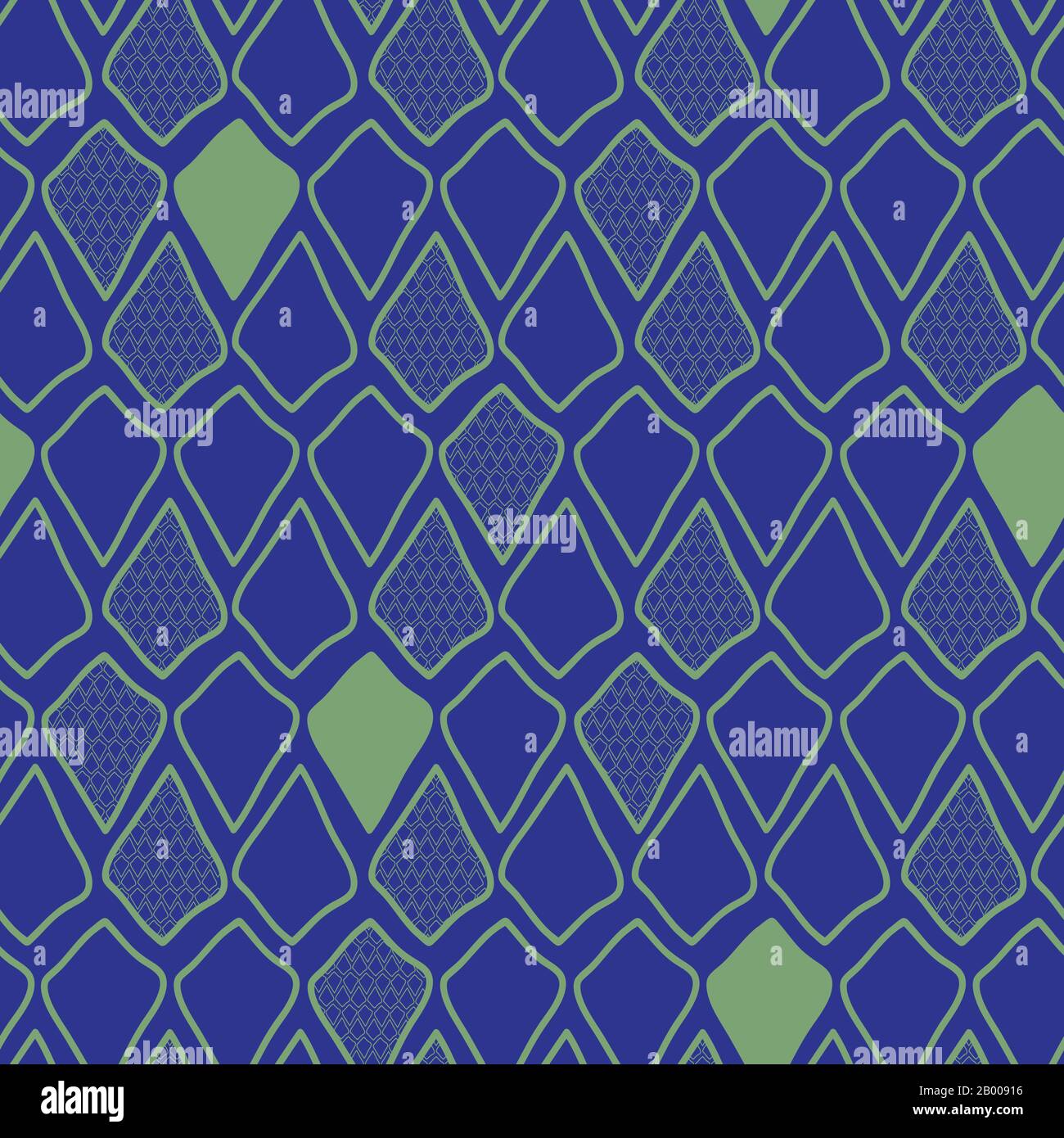 Wonky diamond pattern looks like dragon scales, seamless repeat vector ...