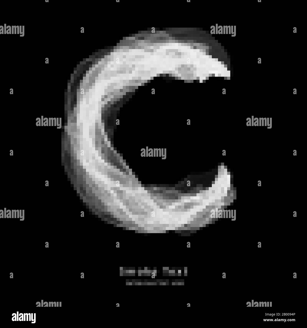 Abstract smoke upper case alphabet letter text art smoky pen brush ...