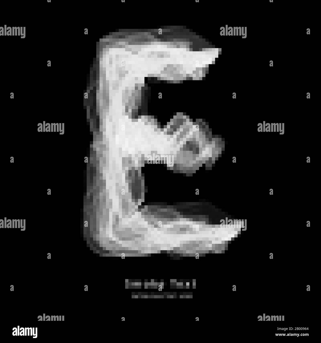 Abstract smoke upper case alphabet letter text art smoky pen brush ...