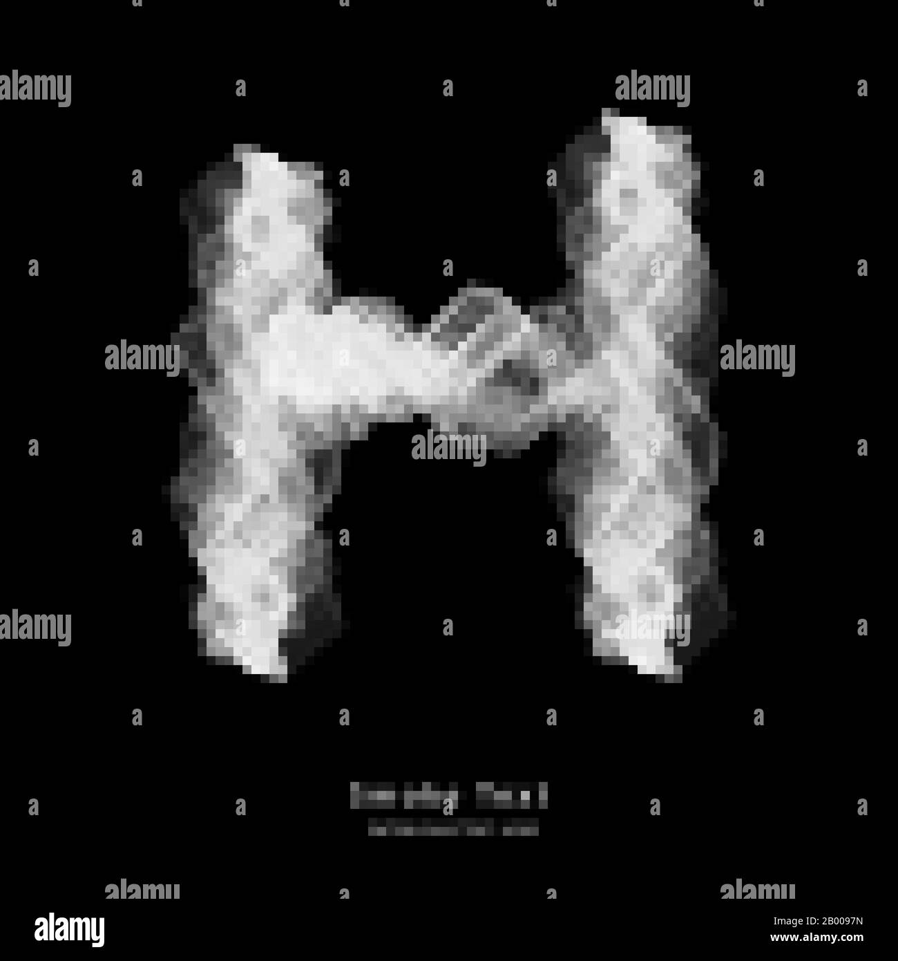 Abstract smoke upper case alphabet letter text art smoky pen brush ...